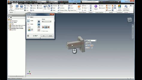 using the extrude tool in autodesk inventor youtube