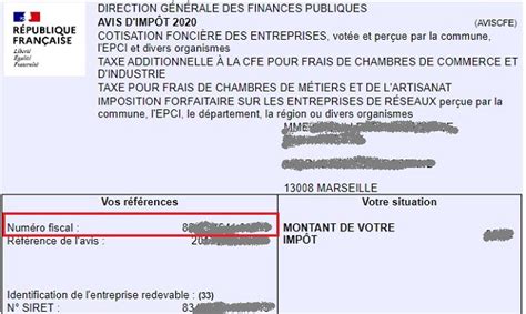 Où Trouver Son Numéro Fiscal Toutes Les Informations Utiles