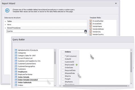 create an invoice with a template reporting devexpress