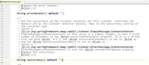 spring rabbitmq listener configuration stack overflow