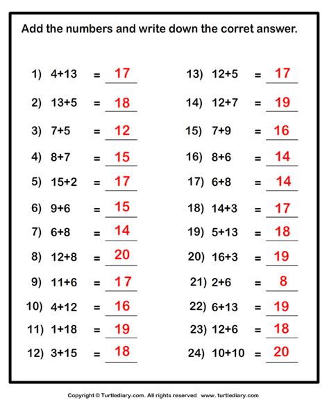 two digit addition with or without regrouping worksheet turtle diary