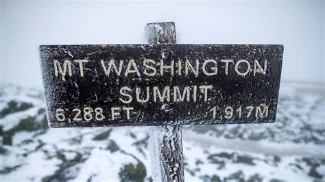 New Hampshires Mount Washington Sees Record Cold Stunning 108 Wind