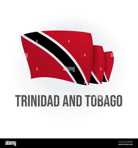 Vector Flag Of Trinidad And Tobago Trinidadian Waving Flag Vector