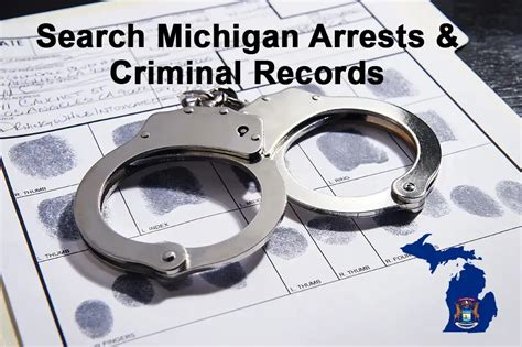 Check Michigan Arrests And Criminal Records Free Search Of All Mi Counties