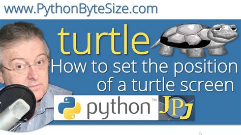 how to set the position of a python turtle screen youtube