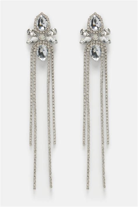 Fancy Night Out Earrings Silver Fashion Nova Jewelry Fashion Nova