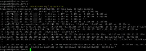 the traceroute command in linux linuxfordevices