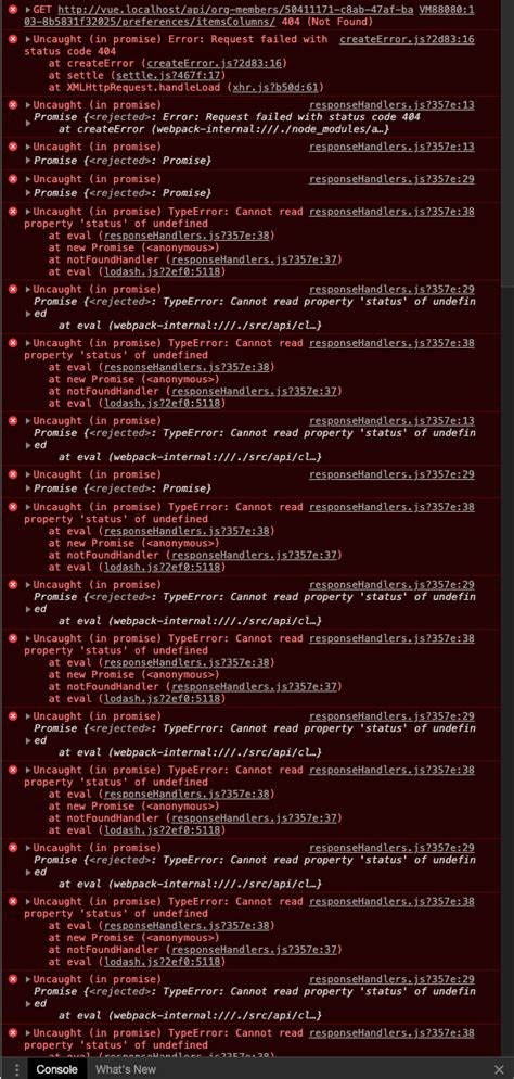 axios instance errors during request if 404 received as response status