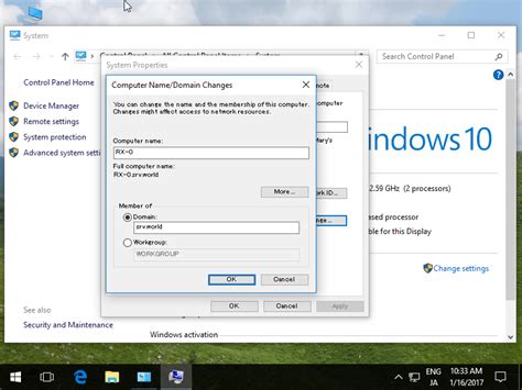 windows server 2016 active directory join in domain from clients