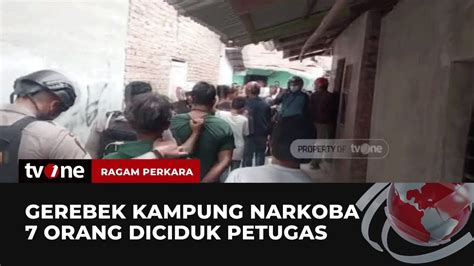 Detik Detik Penggerebekan Kampung Narkoba Di Medan 7 Orang Ditangkap