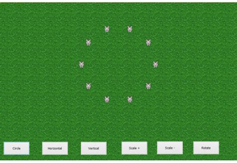 position array object