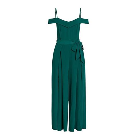 Elegant V Neck Wide Leg Off Shoulder Sexy Jumpsuit Power Day Sale