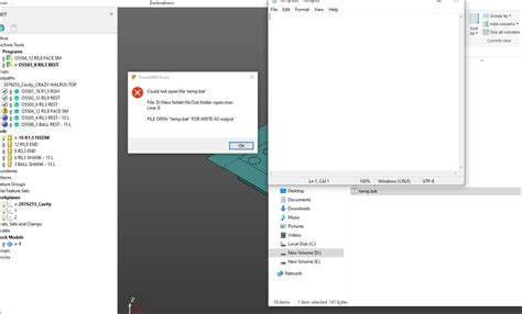 solved macro to open location of nc file autodesk community
