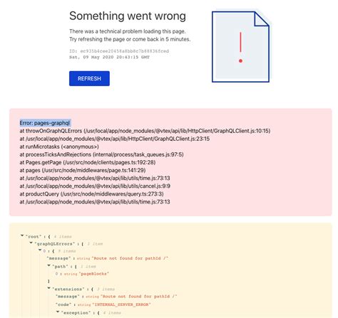 error pages graphql · issue 218 · vtex apps store theme · github