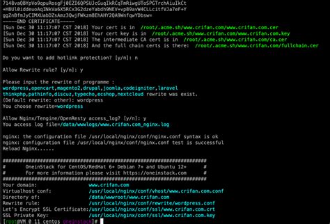 【已解决】oneinstack添加虚拟主机的let s encrypt的ssl证书出错：let s encrypt verify error