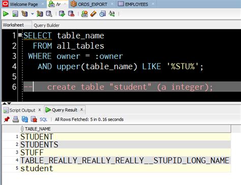 oracle how to list all tables that have a matching string in its name