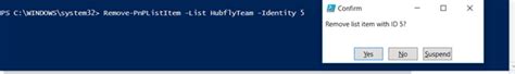 update and delete sharepoint list items using pnp powershell