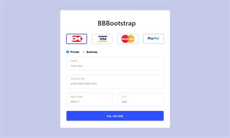 credit card form css 50 css form examples from codepen 2018 freebie