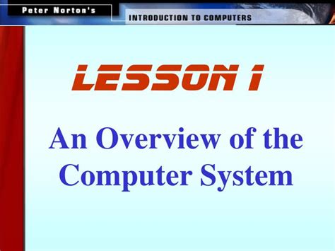ppt an overview of the computer system powerpoint presentation free