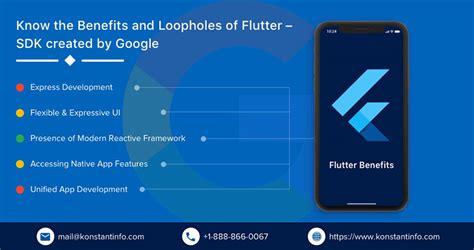 know the benefits and loopholes of flutter sdk created