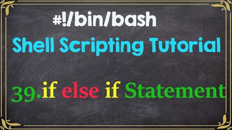 if else if statement with best example shell scripting