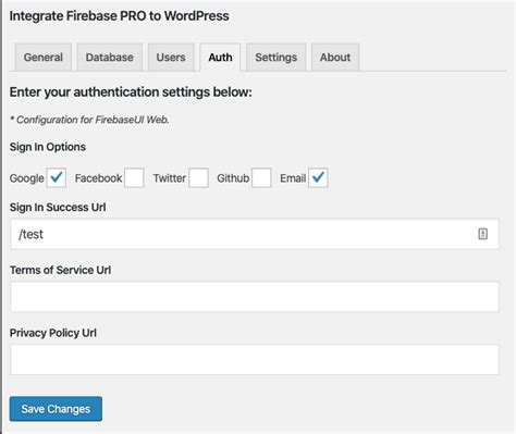 how to enable firebaseui web user authentication — firebase wordpress