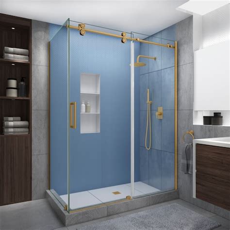 Aston Coraline Xl 56 60 X 34 X 80 Frameless Sliding Shower Enclosure