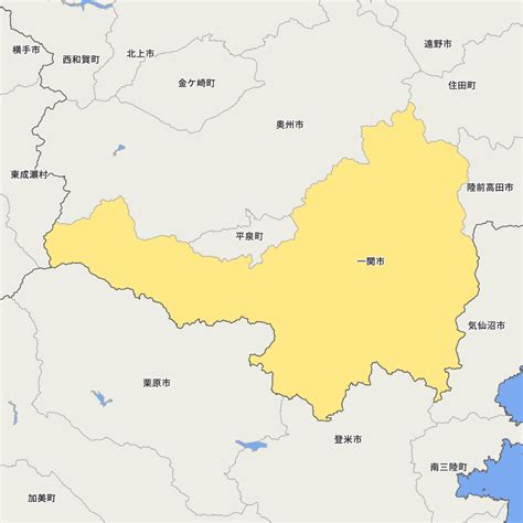 岩手県一関市の地図 Map It マップ・イット
