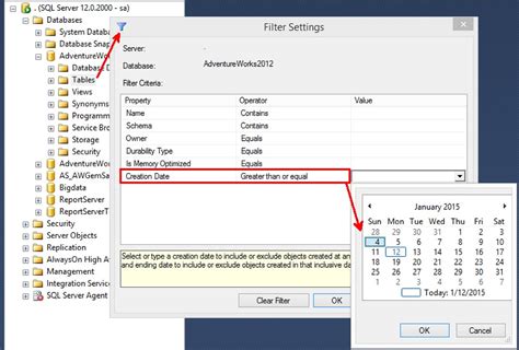 sql server finding tables created last week dba tip