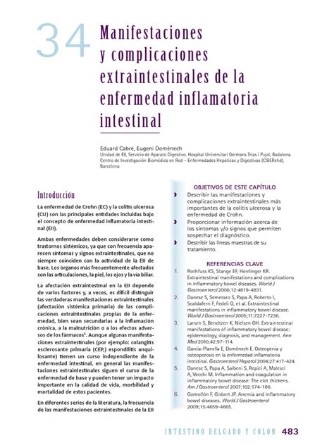 34 Manifestaciones Y Complicaciones Extraintestinales De La Enfermedad