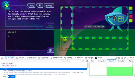 try firefox for layout