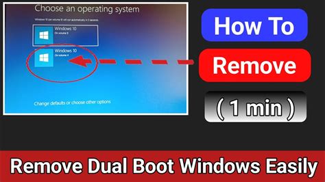How To Remove Dual Boot Choice Menu In Windows 10 How To Remove