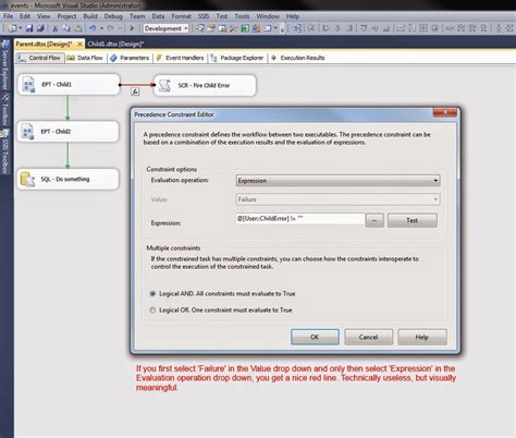 microsoft sql server integration services continue loop