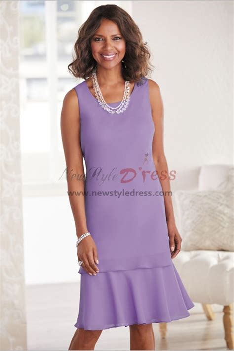 Knee Length Royal Blue Mother Of The Bride Chiffon Dresses Nmo 476