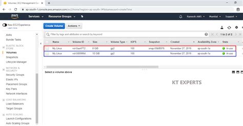 create ebs volume snapshot and attached to another ec2 instance in aws
