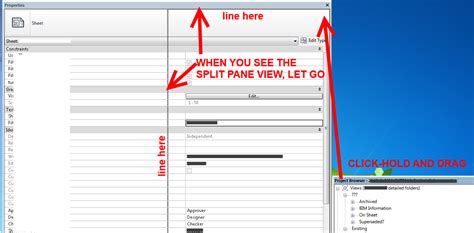 split pane views in revit 2014 what revit wants