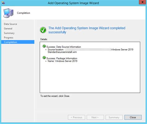 deploy windows server 2019 using sccm task sequence