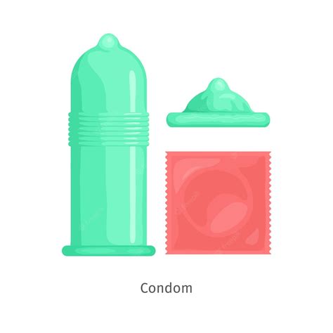 Premium Vector Contraception Method Condom Contraceptive Icons Set