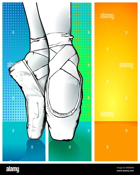 Dance Shoes Detail Stock Vector Images Alamy