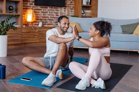 Premium Photo Glad Millennial African American Male And Female In
