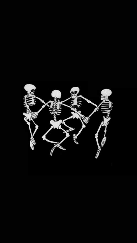 87 Aesthetic Skeleton Wallpaper Home Decor Ideas