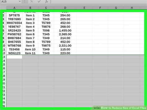 how to reduce size of excel files with pictures wikihow