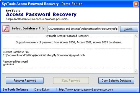 download ms access password recovery