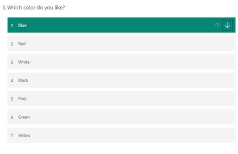 forms multiple choice microsoft community