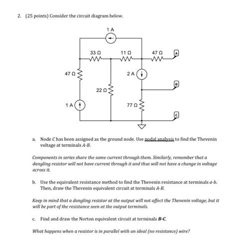 Solved 2 25 Points Consider The Circuit Diagram Below 47