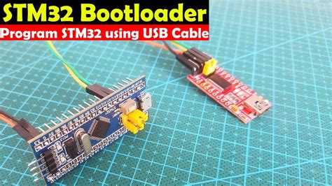 stm32 bootloader stm32f103c programming using usb cable