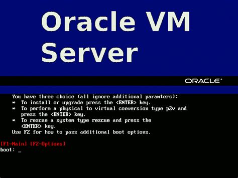 installing oracle vm server