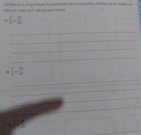 Solved Utilizando A Propriedade Fundamental Das Proporçöes Verifique