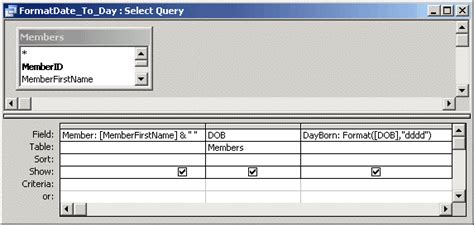 query day from date field database solutions for microsoft access