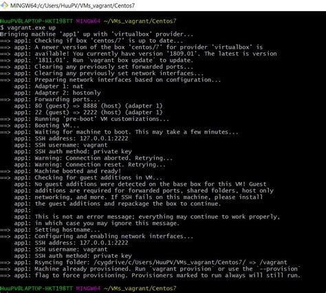 vagrant up error while executing `vboxmanage` ~ zimbra mail server